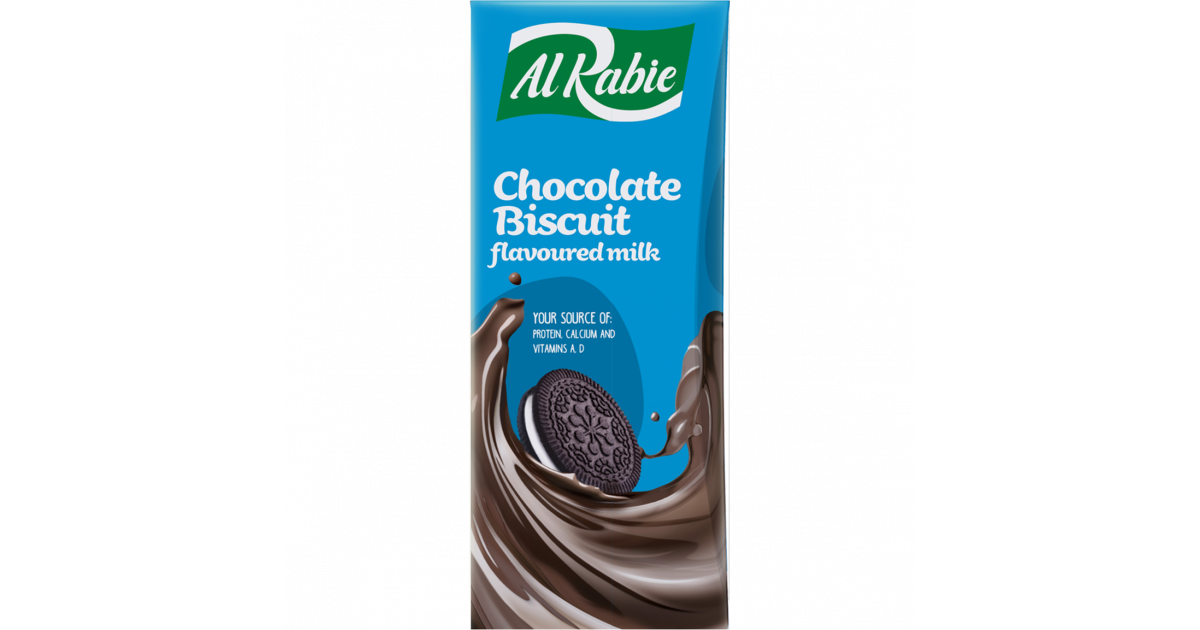 Al Rabie | Chocolate & Biscuit Flavoured Milk - 185 ML | Finstan Inc.