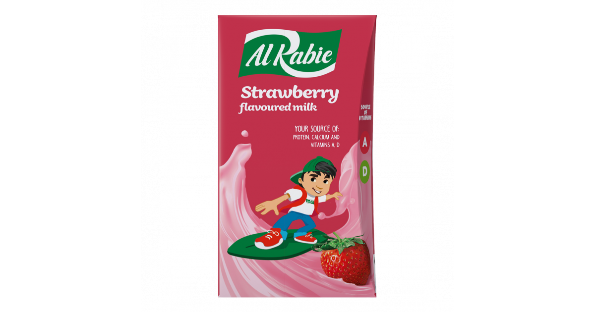 Al Rabie | Strawberry flavoured Milk Flavoured Milk - 125 ML | Finstan Inc.