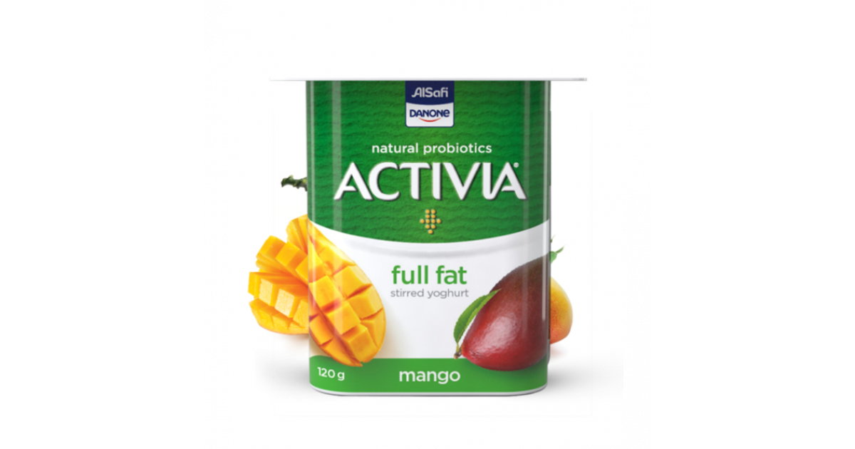 Activia | Stirred Yogurt Mango Full Fat - 120 gm | Finstan Inc.