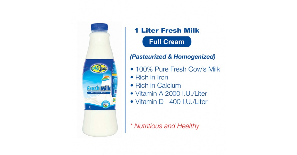 UND Dairy | Fresh Milk Full Cream - 1 L | Finstan Inc.