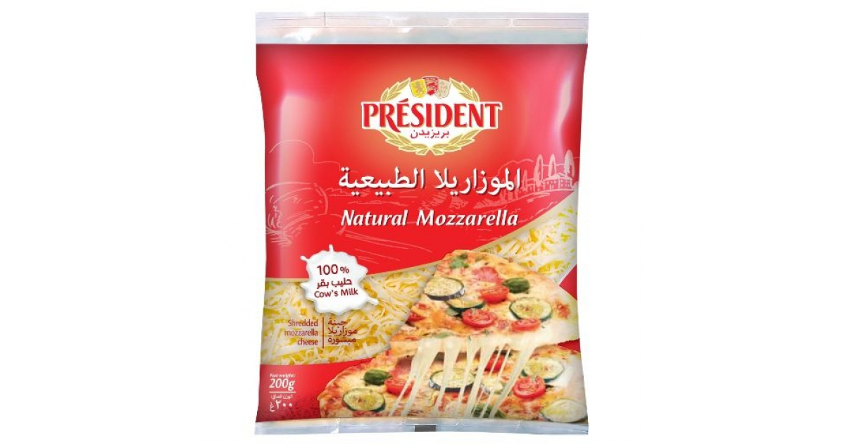 President | Natural Mozzarella Cheese - 200 gm | Finstan Inc.