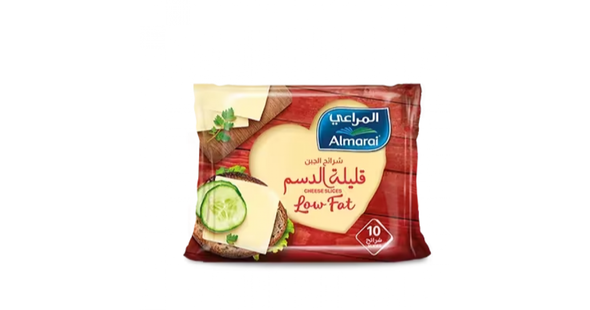 Almarai | Cheddar Cheese Slices Low Fat - 200 grams | Finstan Inc.