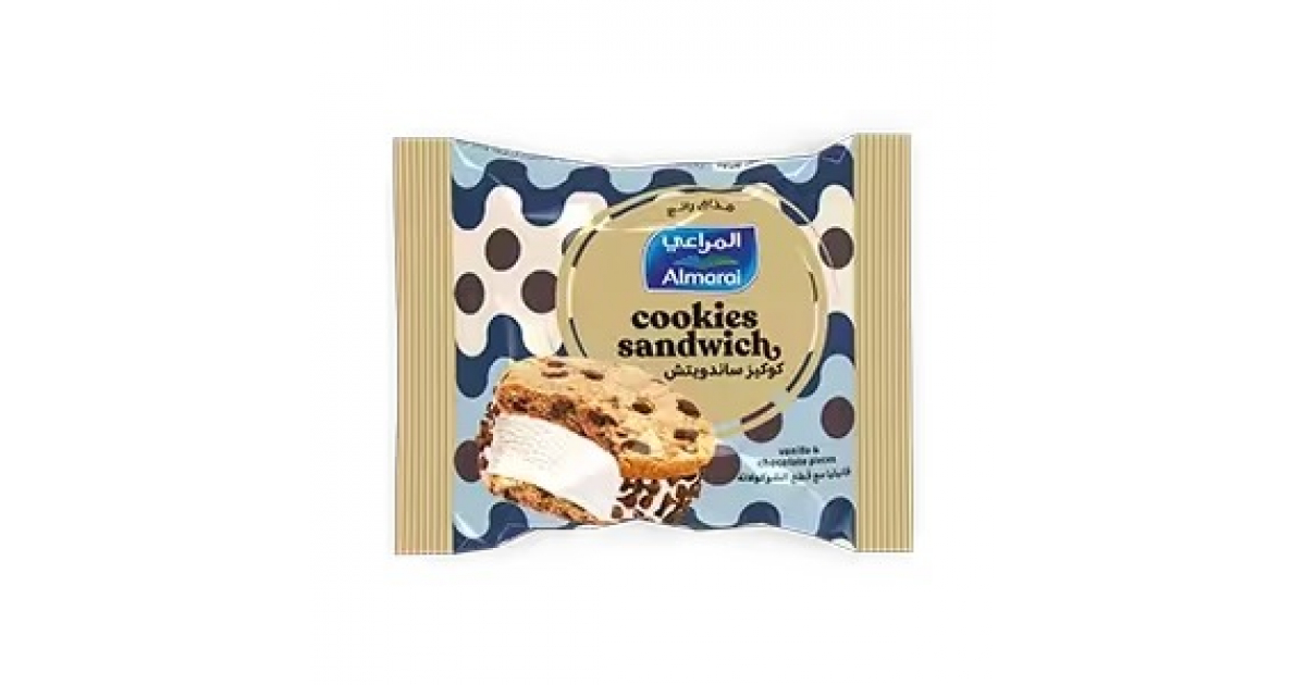 Almarai | Cookies Sandwich Ice Cream - 100 ML | Finstan Inc.