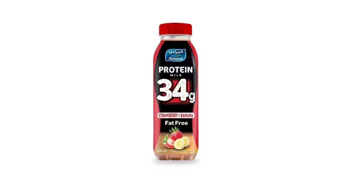 Almarai | Protein Milk Strawberry Banana - 400 ML | Finstan Inc.