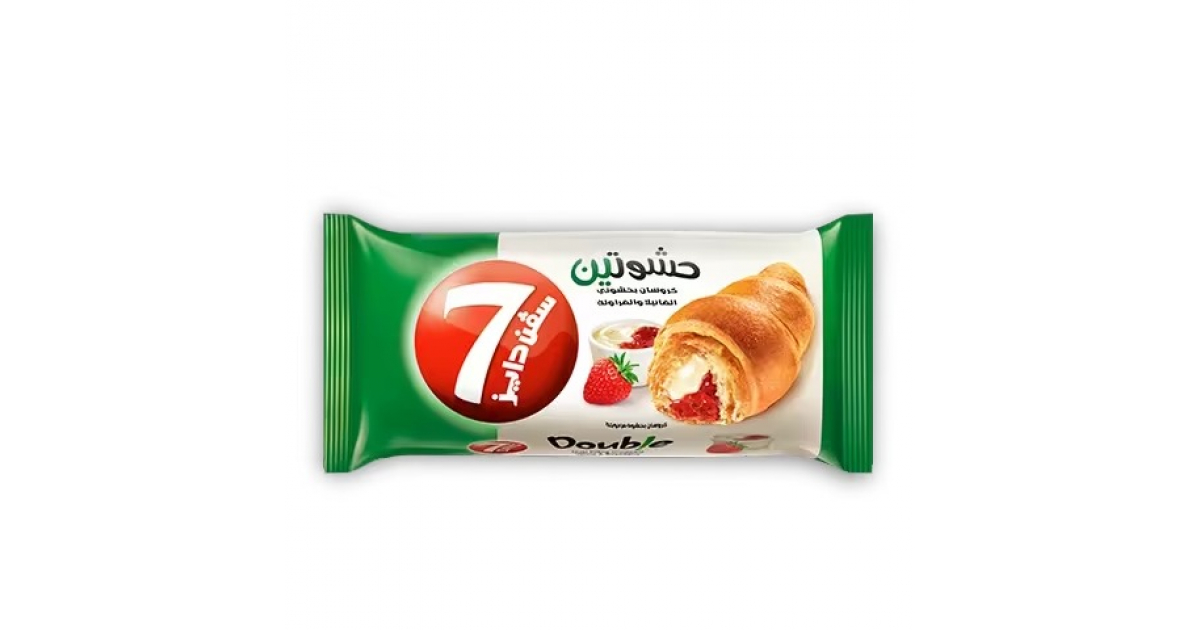7 Days | Double Fill Vanilla & Strawberry Croissant - 50 gm | Finstan Inc.