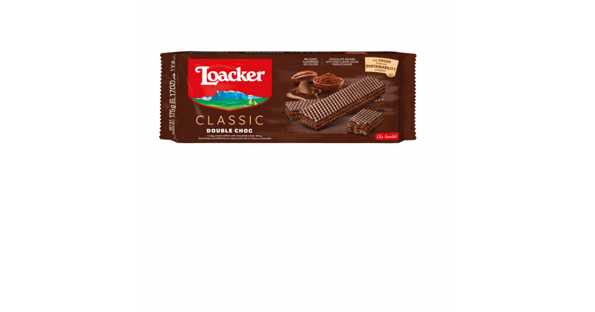 Loacker | Classic Double Choc - 45 gm | Finstan Inc.