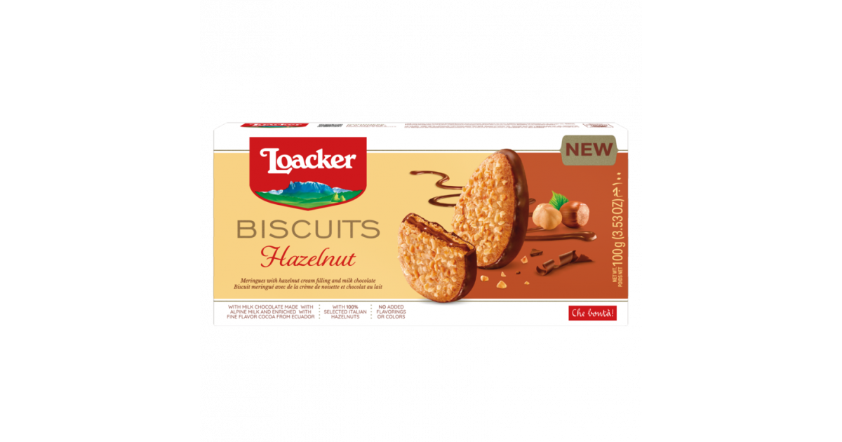 Loacker | Biscuits Hazelnut - 100 gm | Finstan Inc.