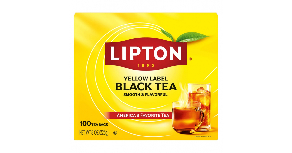 Lipton | PLAIN BLACK Black Tea 100 Tea Bags - 100 | Finstan Inc.